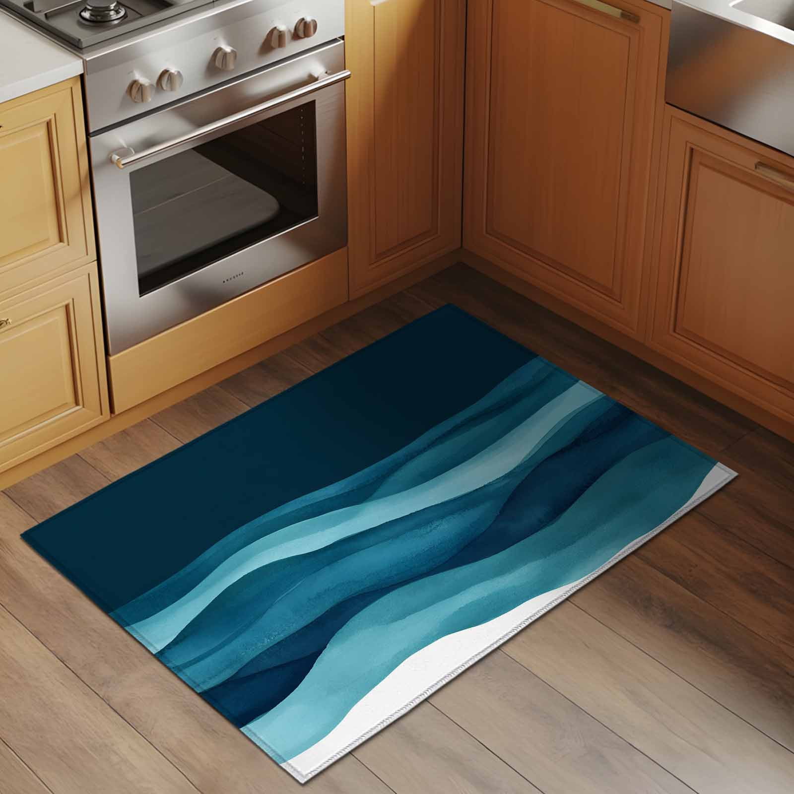 Area Rug 2x3ft Water Ripple Washable Area Rugs for Living Room Gradient ...