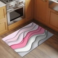 Area Rug 2x3ft Water Ripple Washable Area Rugs for Living Room Pink ...