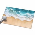 Area Rug 2x3ft Watercolor Blue Ocean Beach Washable Area Rugs for ...