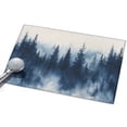 Area Rug 2x3ft Watercolor Blue Trees Forest Washable Area Rugs for ...