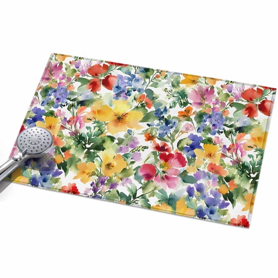 Area Rug 2x3ft Watercolor Flowers Washable Area Rugs for Living Room ...