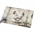 Area Rug 2x3ft White Chicken Washable Area Rugs for Living Room Rustic ...