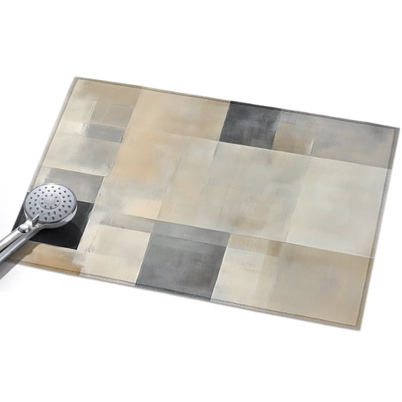 Area Rug 2x3ft off White Gray Black Painting Washable Area Rugs for ...