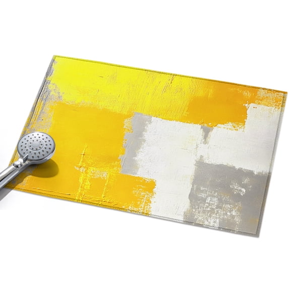 Area Rug 2x3ft Yellow Graffiti Washable Area Rugs for Living Room ...