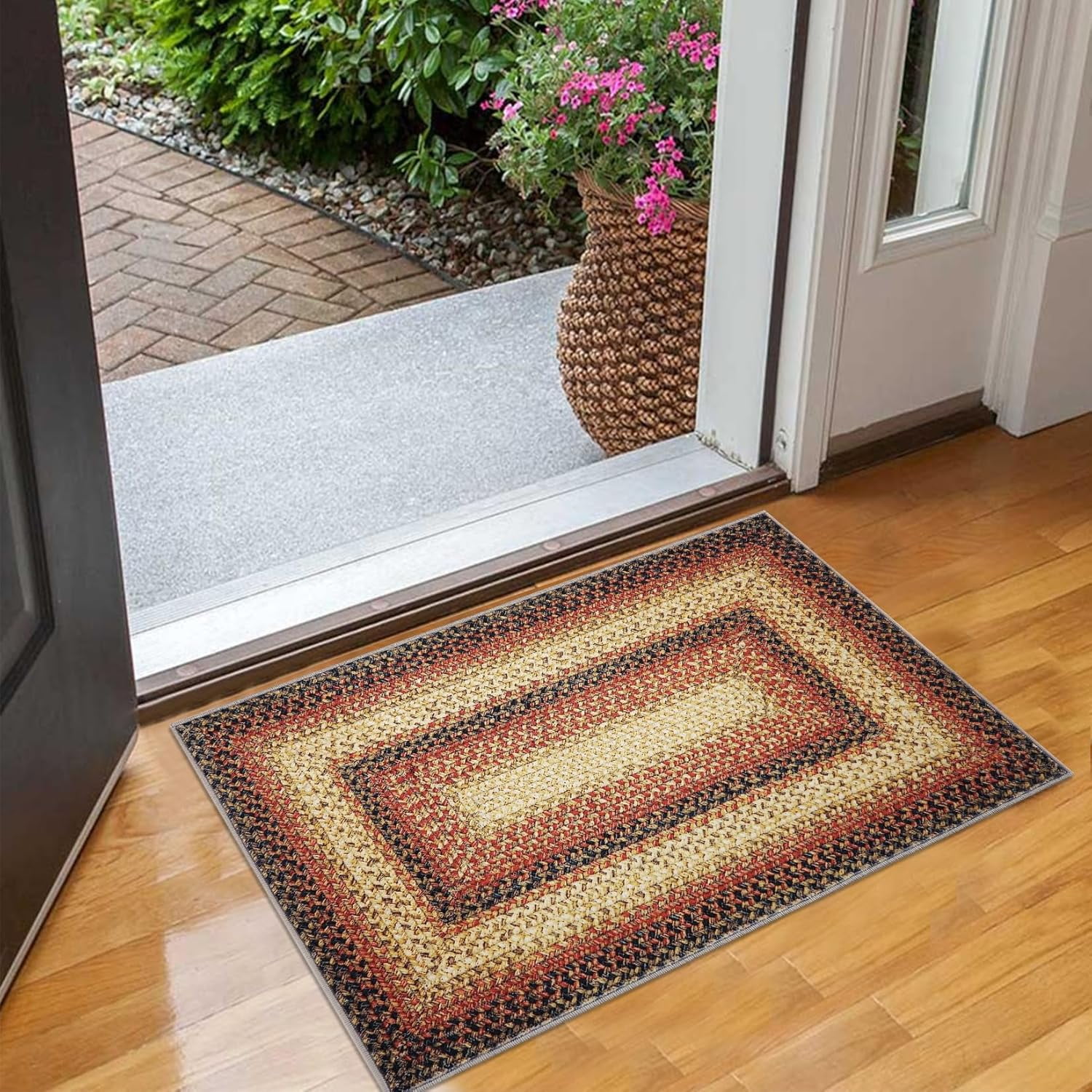 Area Rug 2x4 Small Entryway Machine Washable Throw Indoor Non Slip ...