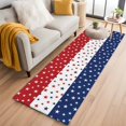 Area Rug 2x6ft 4th of July Patriotic Stars Flag Area Rugs Washable Low ...