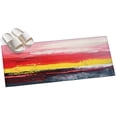 Area Rug 2x6ft Abstract Art Area Rugs for Kitchen Runner Rug Red Yellow ...