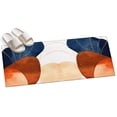 Area Rug 2x6ft Abstract Blue Orange Red Pink Geometric Area Rugs for ...