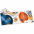 Area Rug 2x6ft Abstract Blue Red Beige Geometric Area Rugs for Kitchen ...