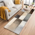 Area Rug 2x6ft Abstract Color Block Area Rugs Washable Low Pile Floor ...