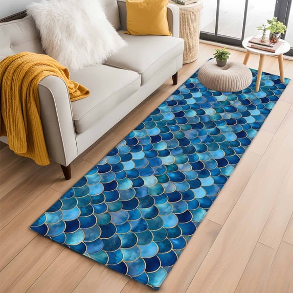 Area Rug 2x6ft Abstract Geometric Patchwork Area Rugs Washable Low Pile ...