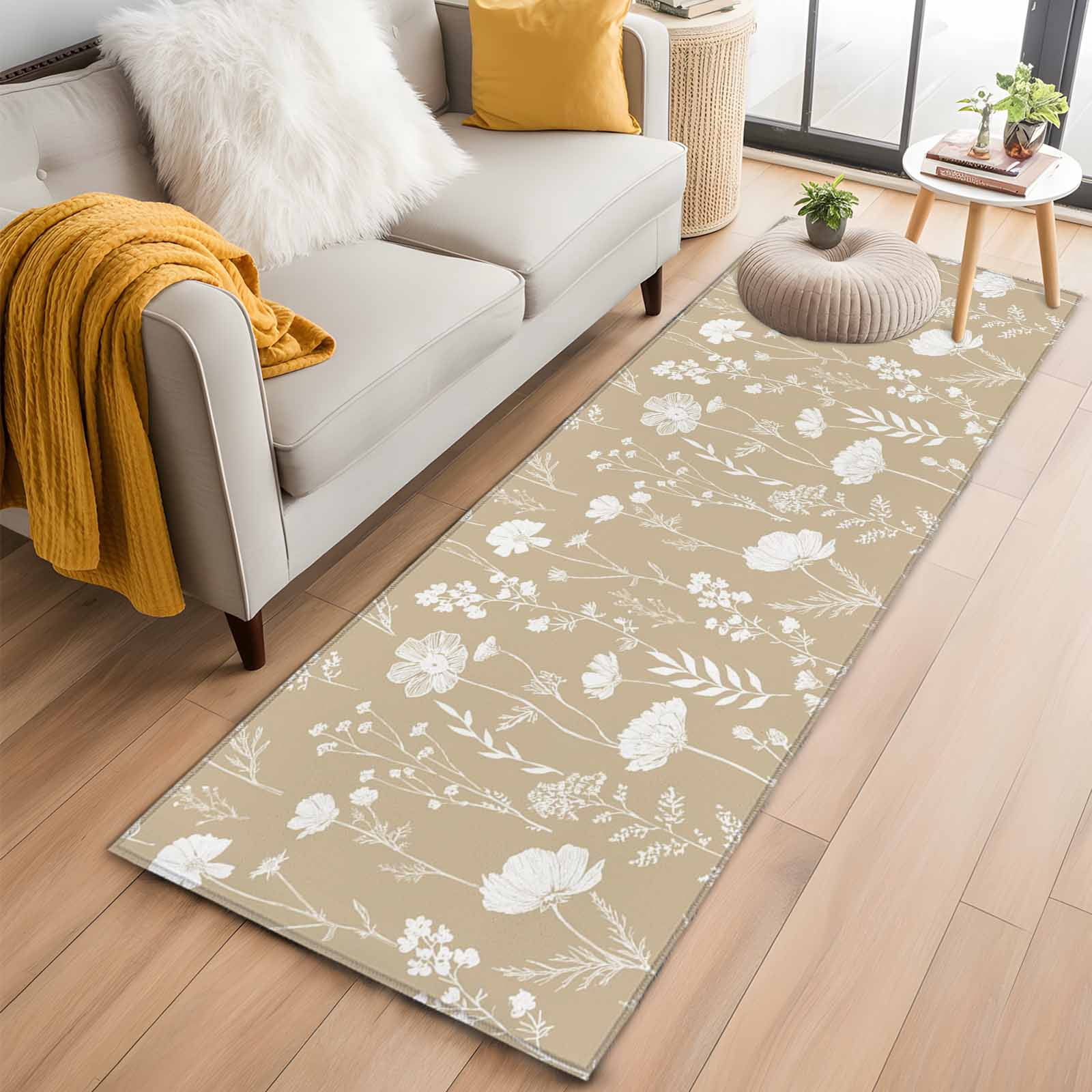Area Rug 2x6ft Area Rugs Washable Low Pile Floor Carpet for Bedroom ...
