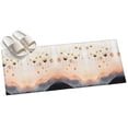 Area Rug 2x6ft Black Mountain Gold Ball Area Rugs for Kitchen Runner ...