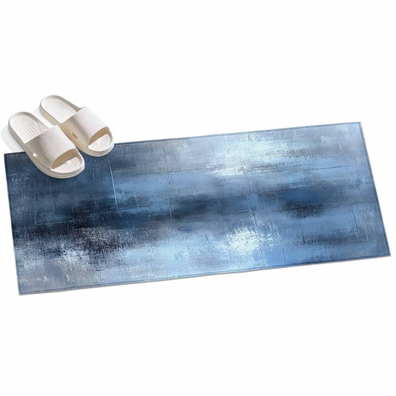 Area Rug 2x6ft Blue Abstract Modern Art Painting Area Rugs for Kitchen ...