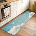 Area Rug 2x6ft Blue Sky White Cloud Washable Area Rugs for Living Room ...