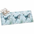 Area Rug 2x6ft Blue Whale Coral Shell Area Rugs for Kitchen Runner Rug ...