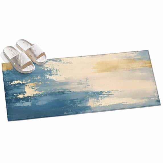 Area Rug 2x6ft Blue Yellow Giraffe Area Rugs for Kitchen Runner Rug ...