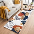 Area Rug 2x6ft Boho Geometric Tropical Palm Leaf Area Rugs Washable Low ...