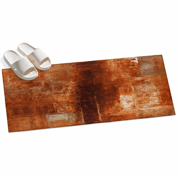 Area Rug 2x6ft Caramel Paint Area Rugs for Kitchen Runner Rug Abstract ...