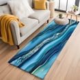Area Rug 2x6ft Cartoon Marble Texture Wave Bubble Area Rugs Washable ...