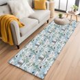 Area Rug 2x6ft Chinese Style Tower Leaf Crane Area Rugs Washable Low ...