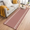 Area Rug 2x6ft Classic Red Buffalo Plaid Area Rugs Washable Low Pile ...