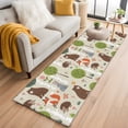 Area Rug 2x6ft Cute Bear Hedgehog Fox Area Rugs Washable Low Pile Floor ...