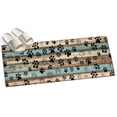 Area Rug 2x6ft Cute Dog Paws Area Rugs for Kitchen Runner Rug Blue ...
