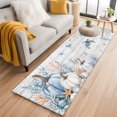 Area Rug 2x6ft Fall Pumpkin Ocean Theme Area Rugs Washable Low Pile ...