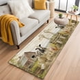 Area Rug 2x6ft Farm Animal Sheep Cow Pig Area Rugs Washable Low Pile ...