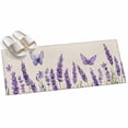 Area Rug 2x6ft Flowers Butterfly Area Rugs for Kitchen Runner Rug Linen ...
