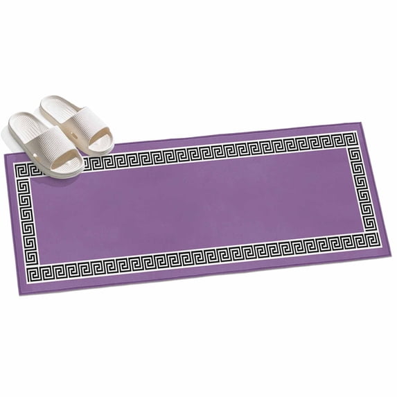 Area Rug 2x6ft Geometric Greek Key Design Area Rugs for Kitchen Runner ...