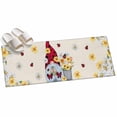 Area Rug 2x6ft Gnome Daisy Area Rugs for Kitchen Runner Rug Yellow ...