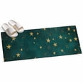 Area Rug 2x6ft Gold Star Area Rugs for Kitchen Runner Rug Dream Sky Non ...
