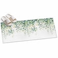 Area Rug 2x6ft Green Eucalyptus Leaf Area Rugs for Kitchen Runner Rug ...