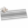 Area Rug 2x6ft Grey Stripe Area Rugs for Kitchen Runner Rug Geometric ...