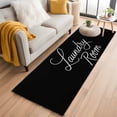 Area Rug 2x6ft Laundry Room Words Area Rugs Washable Low Pile Floor ...