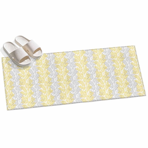 Area Rug 2x6ft Leaf Tree Branch Area Rugs for Kitchen Runner Rug Yellow ...