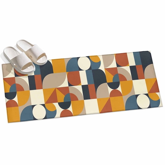 Area Rug 2x6ft Mid Century Geometric Area Rugs for Kitchen Runner Rug ...