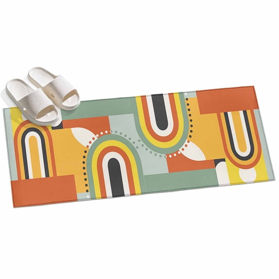 Area Rug 2x6ft Mid Century Modern Area Rugs for Kitchen Runner Rug ...