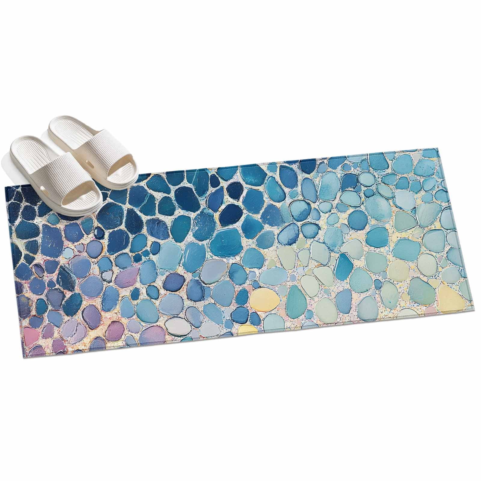 Area Rug 2x6ft Oil Painting Area Rugs for Kitchen Runner Rug Water ...