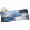 Area Rug 2x6ft Ombre Black Blue Painting Area Rugs for Kitchen Runner ...