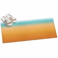 Area Rug 2x6ft Ombre Yellow Teal Area Rugs for Kitchen Runner Rug ...
