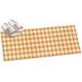 Area Rug 2x6ft Orange Buffalo Check Plaid Area Rugs for Kitchen Runner ...