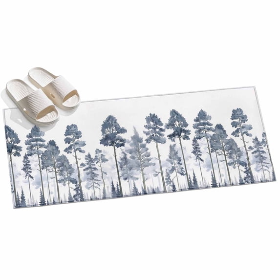 Area Rug 2x6ft Pine Forest Branches Area Rugs for Kitchen Runner Rug ...