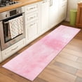 Area Rug 2x6ft Pink Paint Washable Area Rugs for Living Room Abstract ...