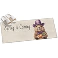 Area Rug 2x6ft Purple Bow Groundhog Carrot Area Rugs for Kitchen Runner ...