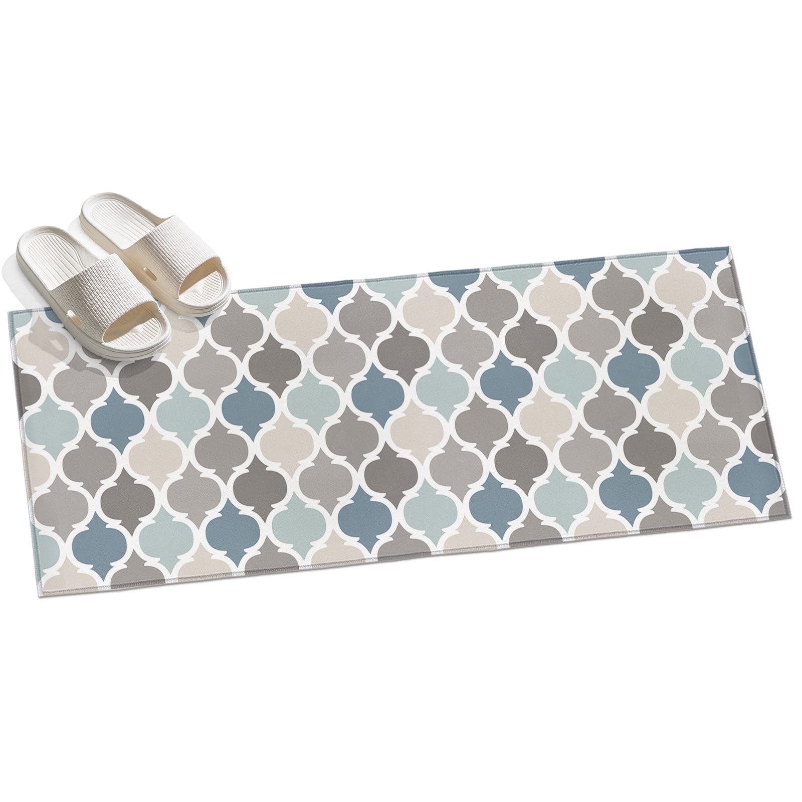 Area Rug 2x6ft Retro Moroccan Lattice Area Rugs for Kitchen Runner Rug ...
