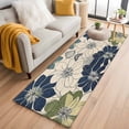 Area Rug 2x6ft Vintage Floral Texture Area Rugs Washable Low Pile Floor ...