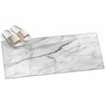 Area Rug 2x6ft White Marble Area Rugs for Kitchen Runner Rug Modern ...